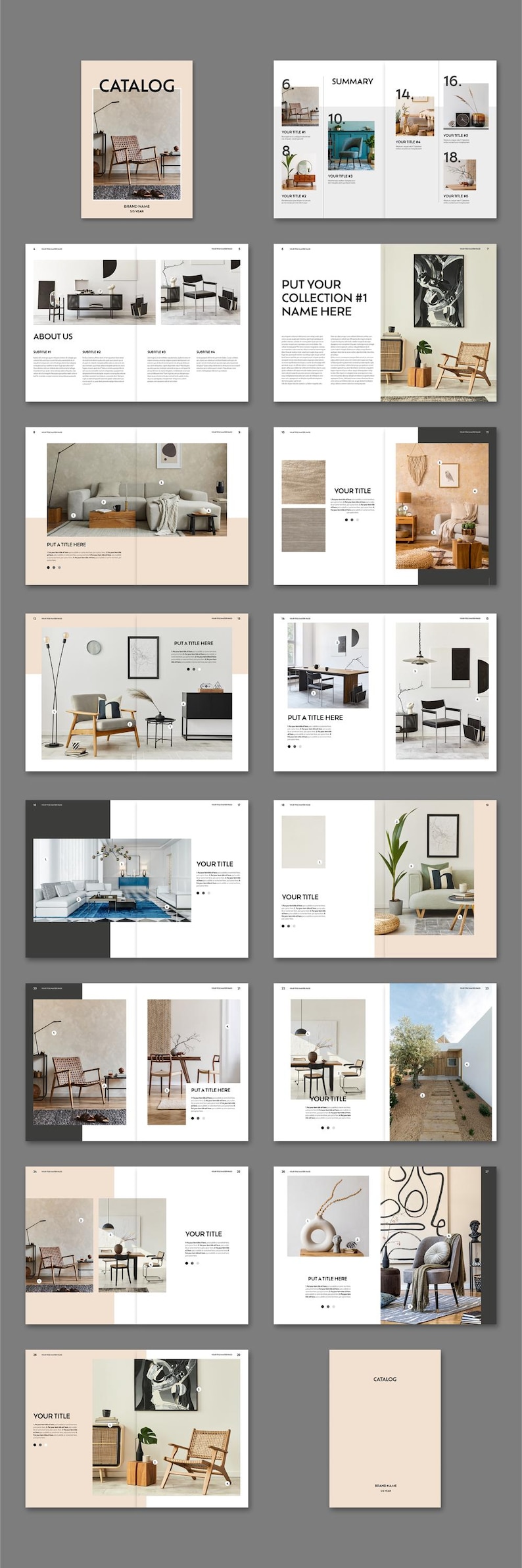 Product Catalog Layout Template | Lookbook Layout | Catalog Brochure ...
