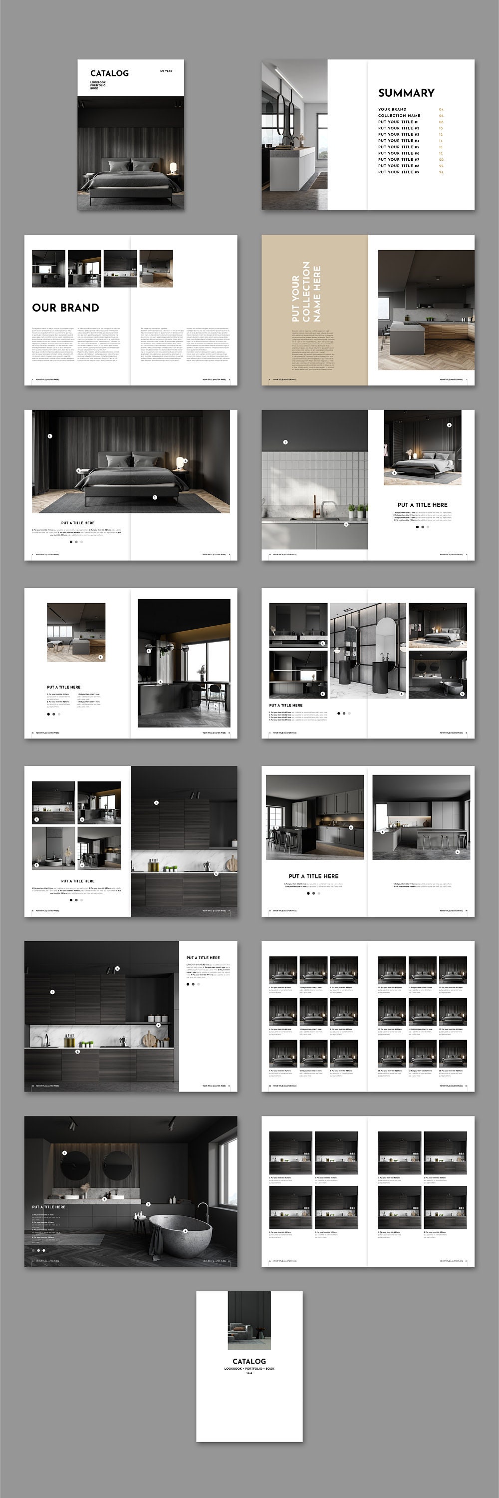 Product Catalog Layout Template | Lookbook Layout | Catalog Brochure ...