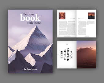 Reading Book Layout | Print Template | Indesign Template | Photography ...