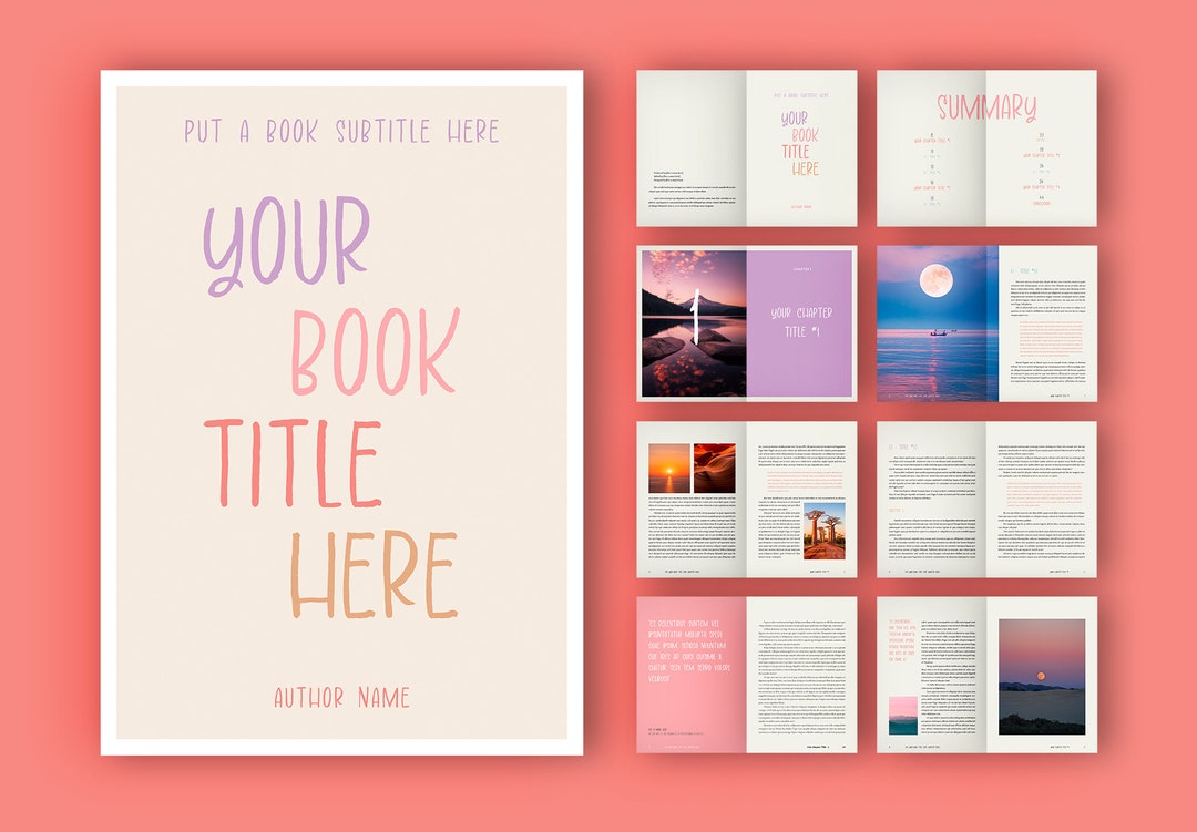 Narrative Book Layout | Reading Book Layout | Colorful Book Layout ...