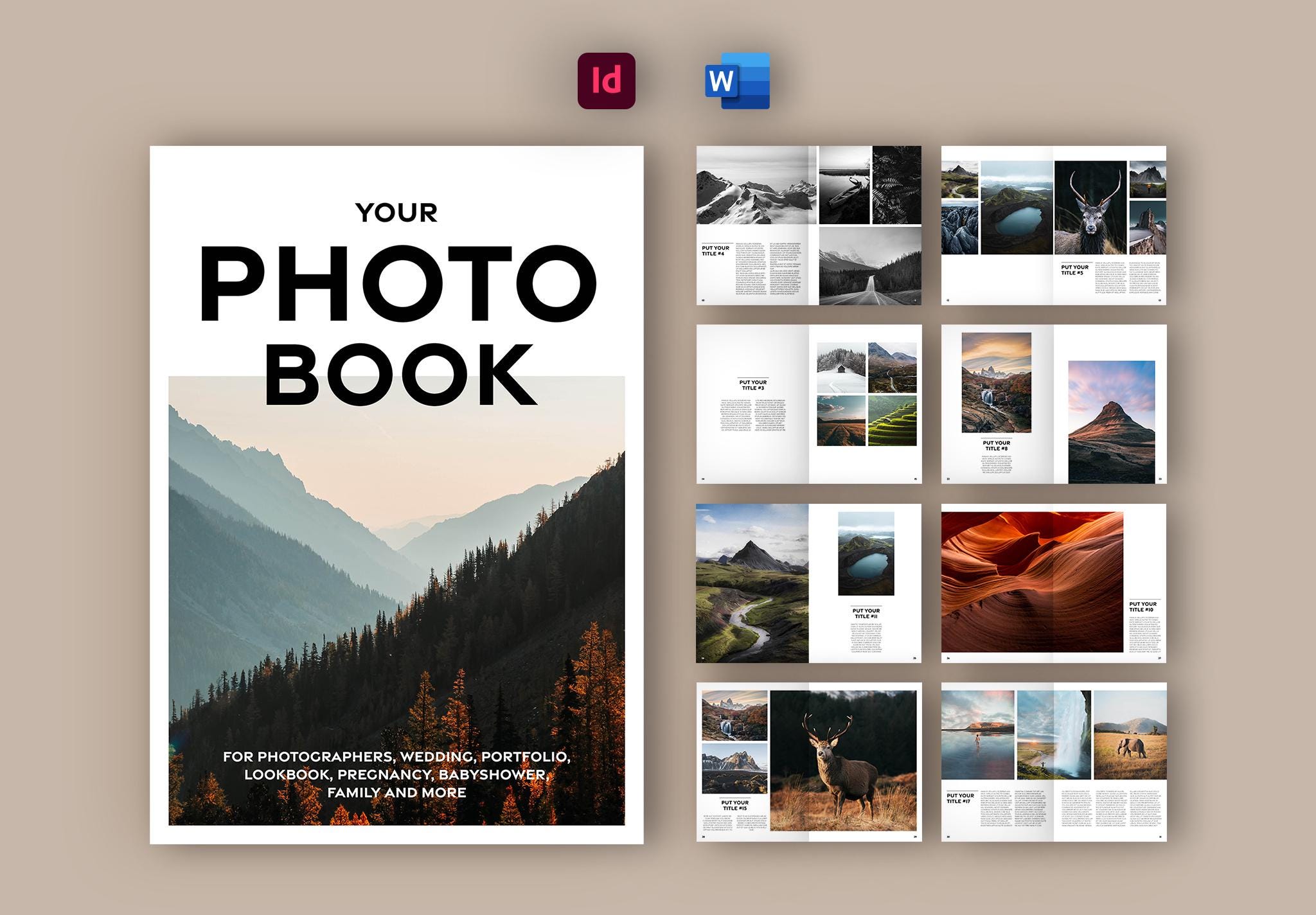 Photography Album Book Template | Photobook | Photography Book ...