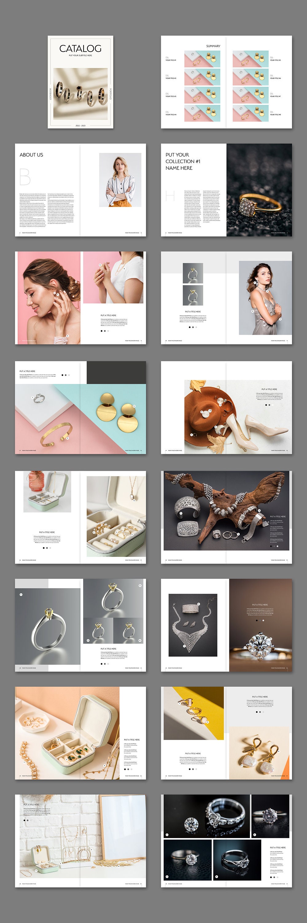 Catalog Layout Template | Lookbook Layout Template | Catalog Brochure ...