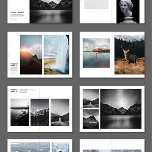 Photography Portfolio Layout Template | Portfolio Brochure Template ...
