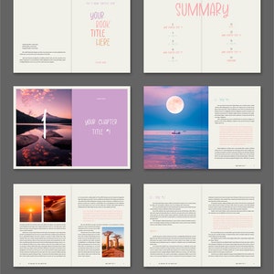 Narrative Book Layout | Reading Book Layout | Colorful Book Layout ...
