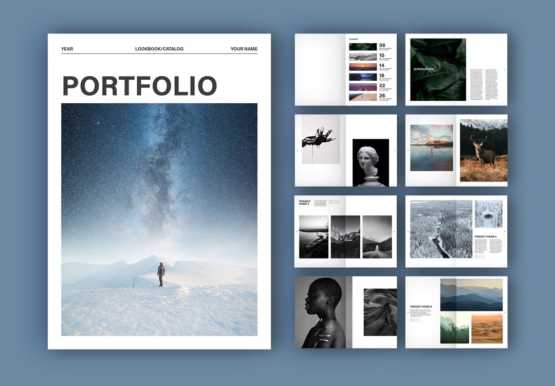 Photography Portfolio Layout Template Portfolio Brochure Template ...