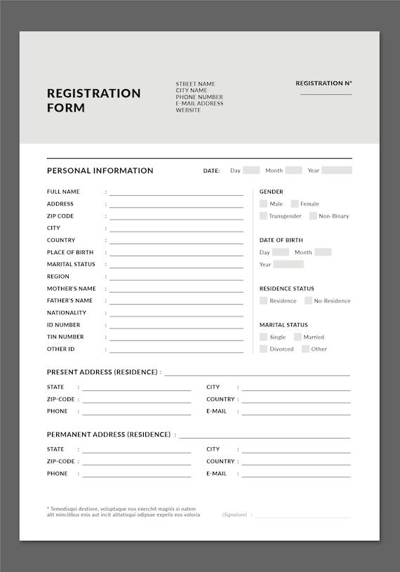 Simple Registration Form