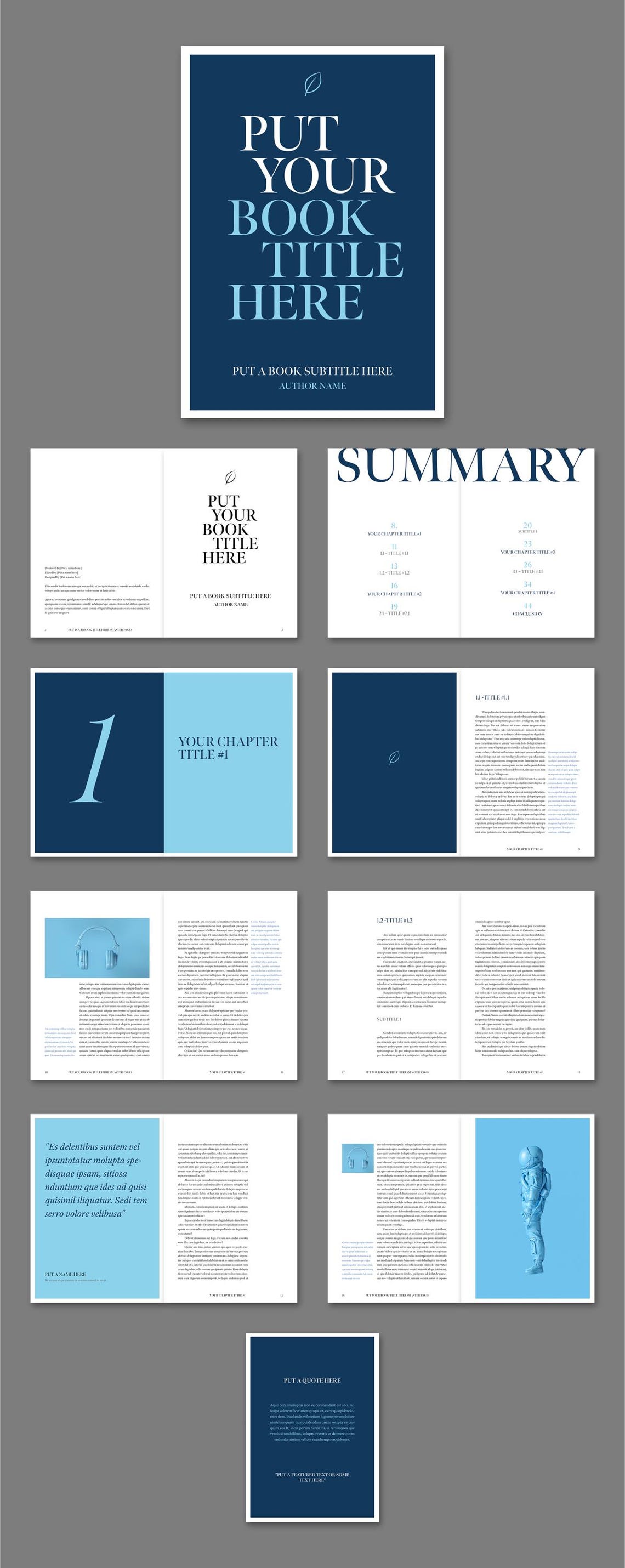 Reading Book Layout | Print Template | Indesign Template | Photography ...