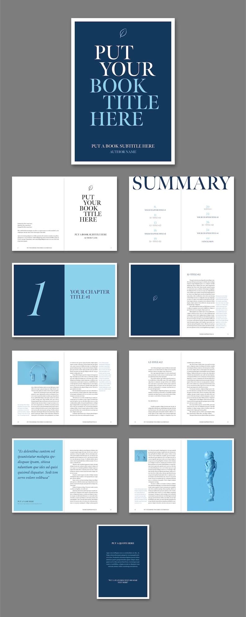 Reading Book Layout | Print Template | Indesign Template | Photography ...