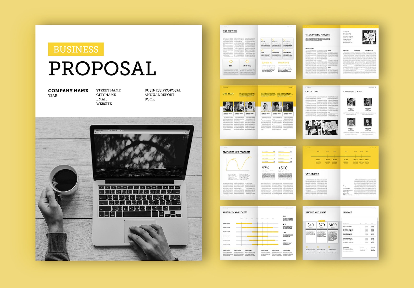 Business Proposal Brochure Layout | Multipurpose Proposal Layout ...