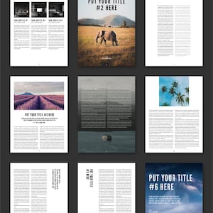 Digital Magazine Layout Template | Digital Ebook | Digital Book ...