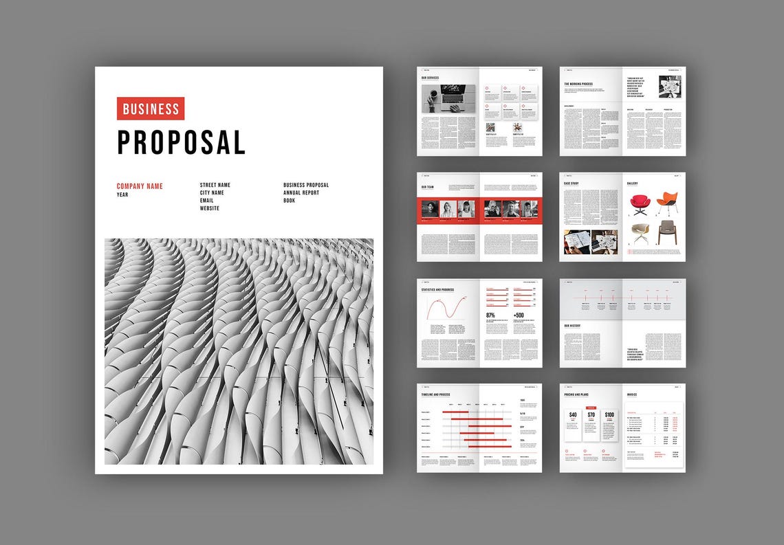 Proposal Brochure Layout | Multipurpose Proposal Layout | Project Book ...
