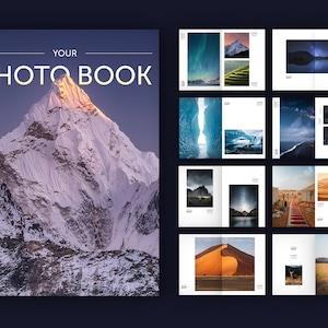 Photography Album Book Template | Photobook Layout | Photography Book ...