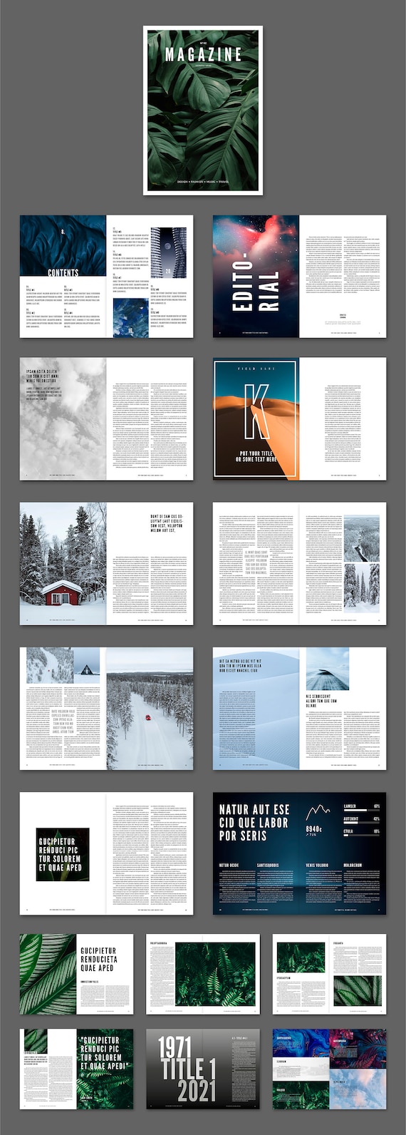 Magazines Layout Ideas