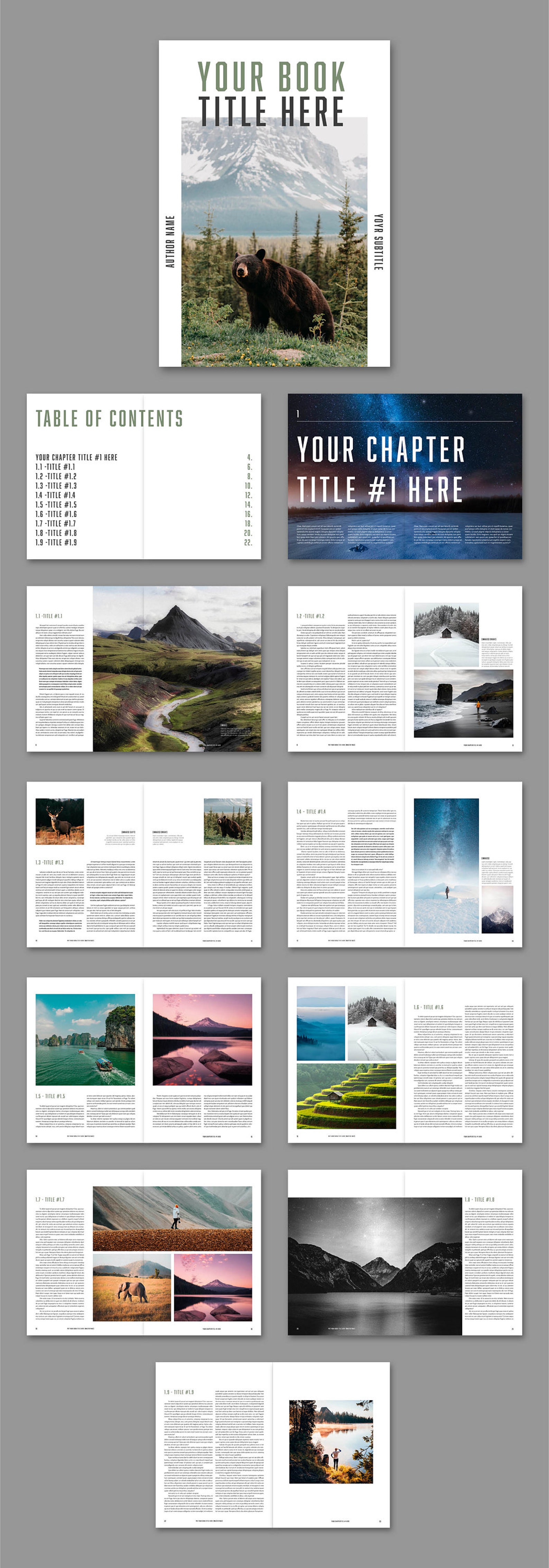 Universal Book Layout | Print Book Layout | Reading Book Layout ...