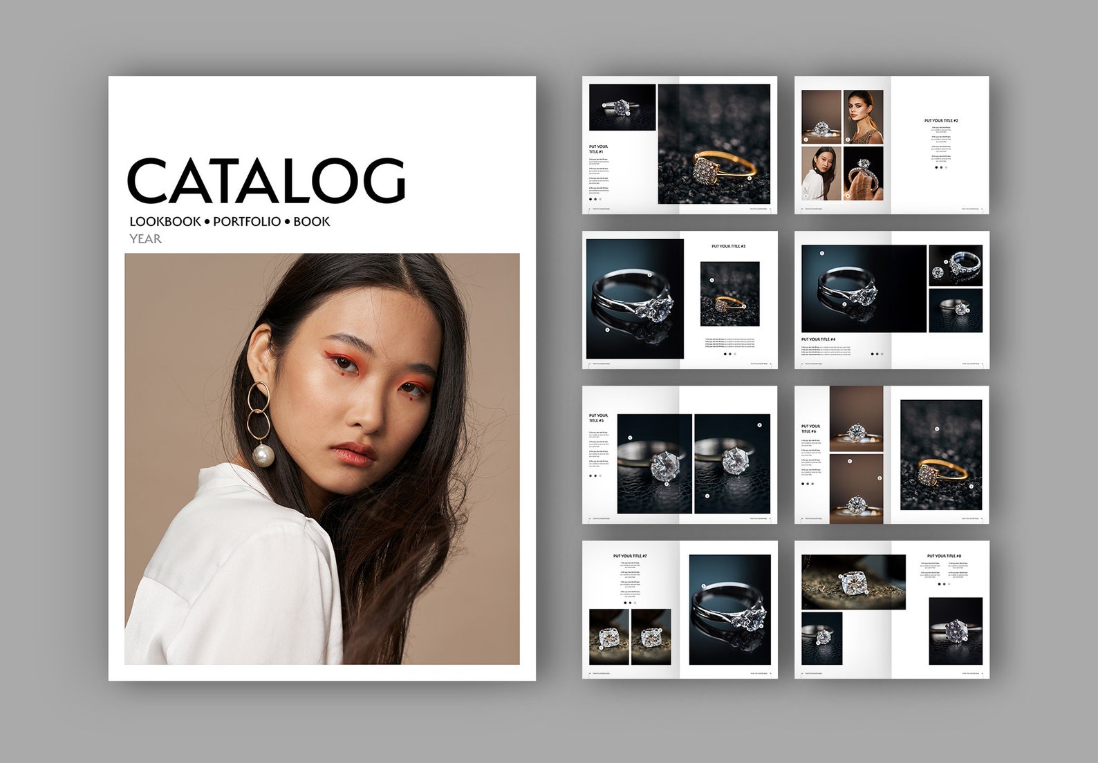Catalog Layout Template | Lookbook Layout Template | Catalog Brochure ...