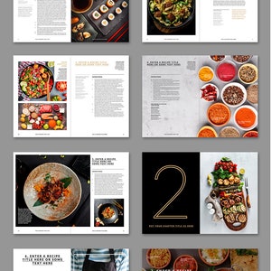 Cookbook Layout Template | Recipe Book Layout | Food Book Layout | Cook ...