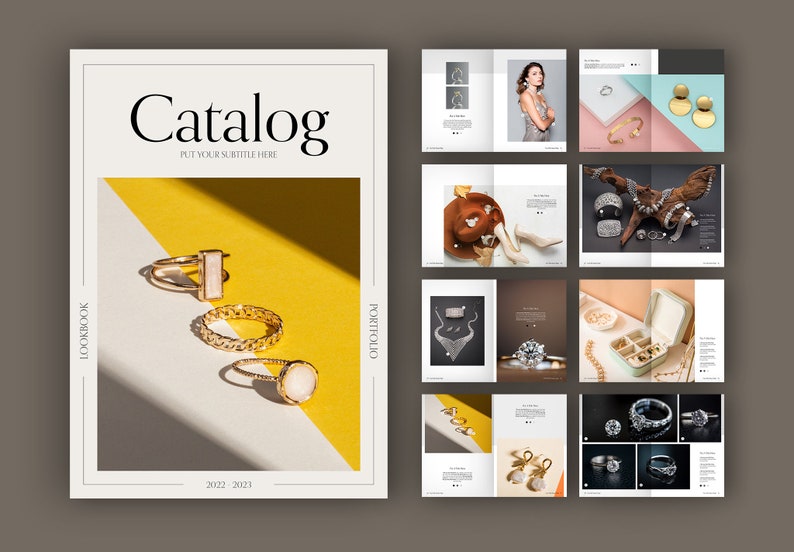 Catalog Layout Template | Lookbook Layout Template | Print Book Layout ...