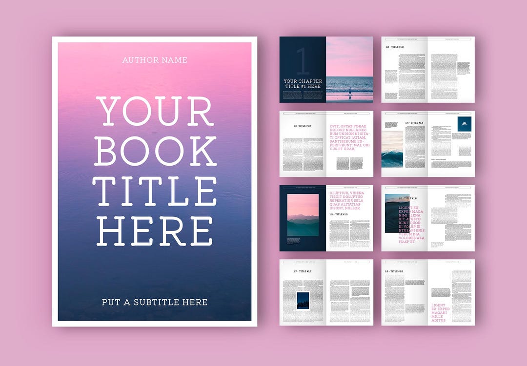 Print Book Layout | Universal Book Layout | Reading Book Layout ...