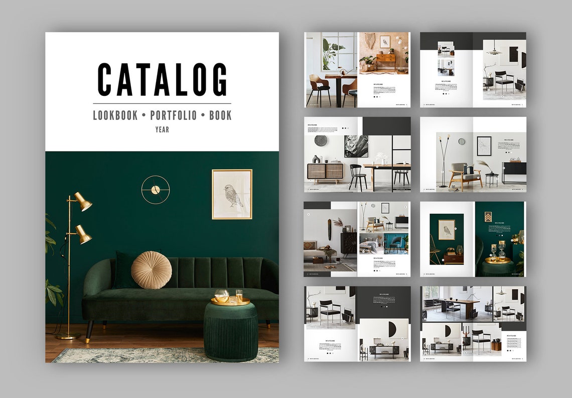 Catalog Layout Template Lookbook Layout Template Book Layout Wholesale ...