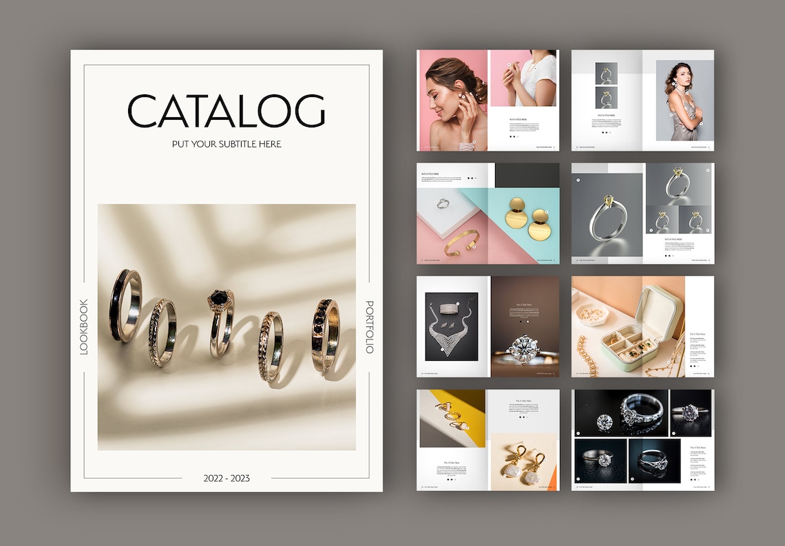 Catalog Layout Template | Lookbook Layout Template | Catalog Brochure ...