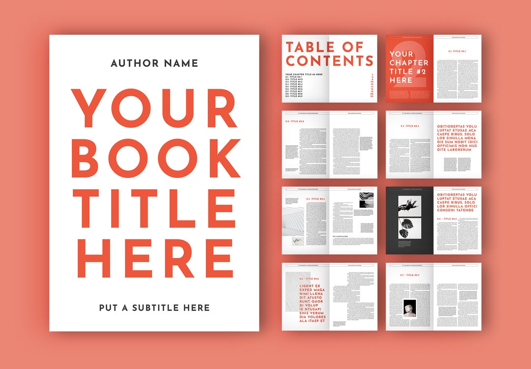Narrative Book Layout | Reading Book Layout | Universal Book Layout ...