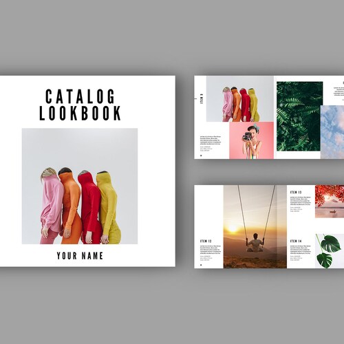 Fashion Catalog / Lookbook Template Fashion Brochure | Etsy