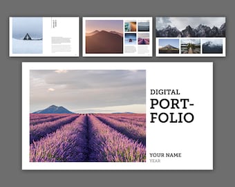 Digital Photography Portfolio Layout Template | Digital Presentation ...