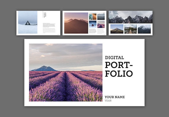 Digital Portfolio Layout Digital Presentation Digital | Etsy