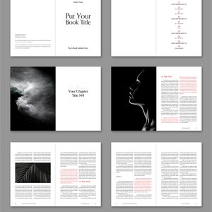 Narrative Book Layout Template | Indesign | Canva | Reading Book Layout ...
