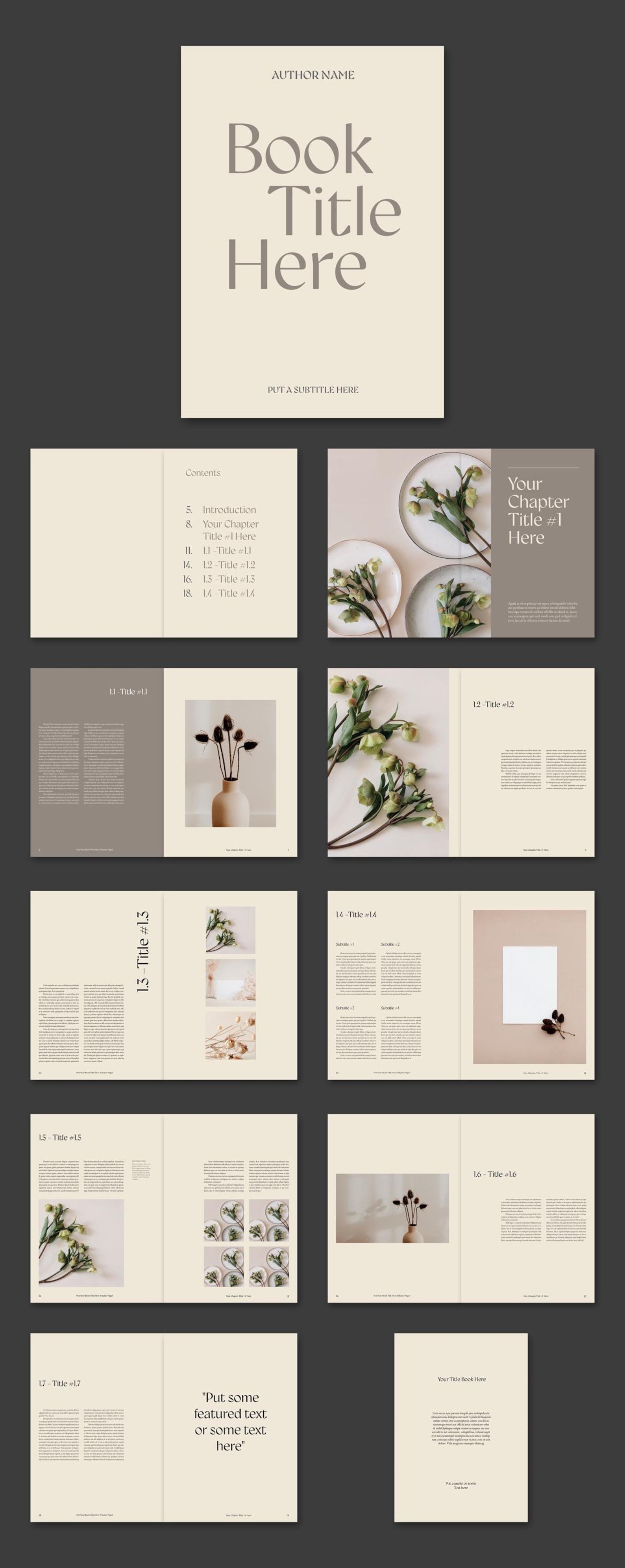 Narrative Book Layout | Reading Book Layout | Universal Book Layout ...