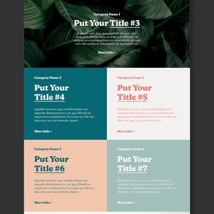 Colorful Email Newsletter Layout Template | Email Marketing | Digital ...