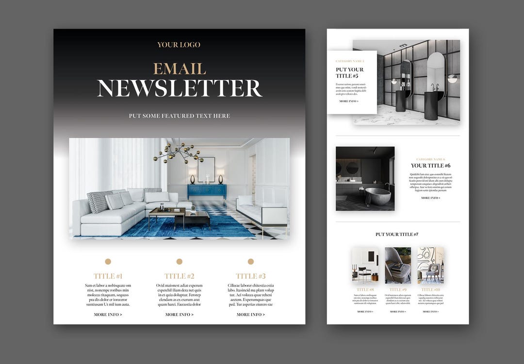 Email Newsletter Layout Template | Email Marketing | Digital Email ...