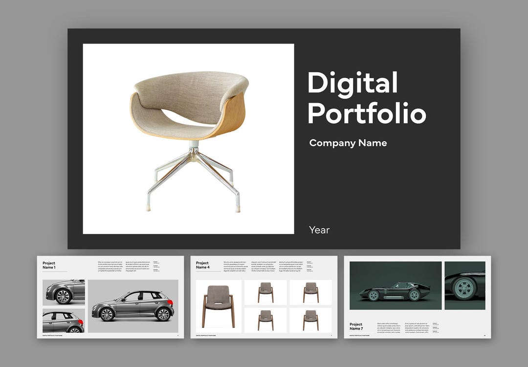 Digital Portfolio Layout | Digital Presentation | Digital Slideshow ...