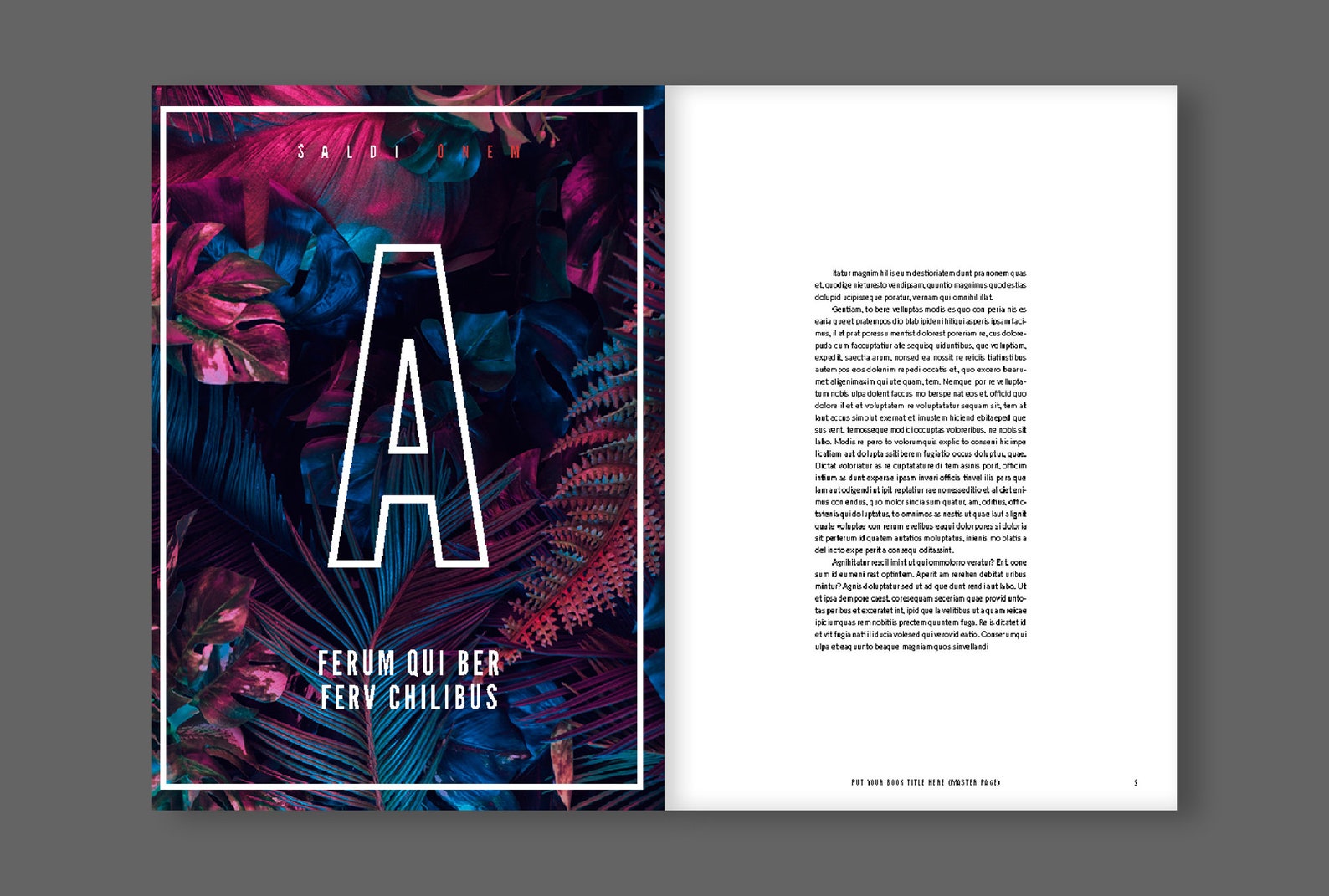 Modello di layout per rivista / Rivista digitale / InDesign / Stampa ...