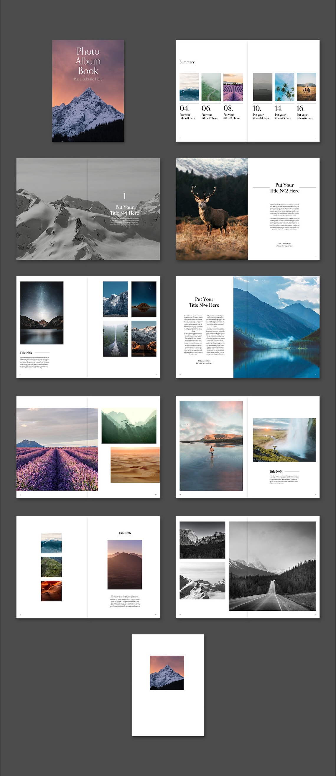 Photo Album Book Layout (A4+US) - Etsy