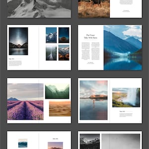 Photo Album Book Layout (A4+US) - Etsy