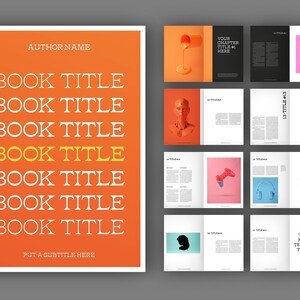 Simple Book Layout | Print Template | Indesign Template | Photography ...