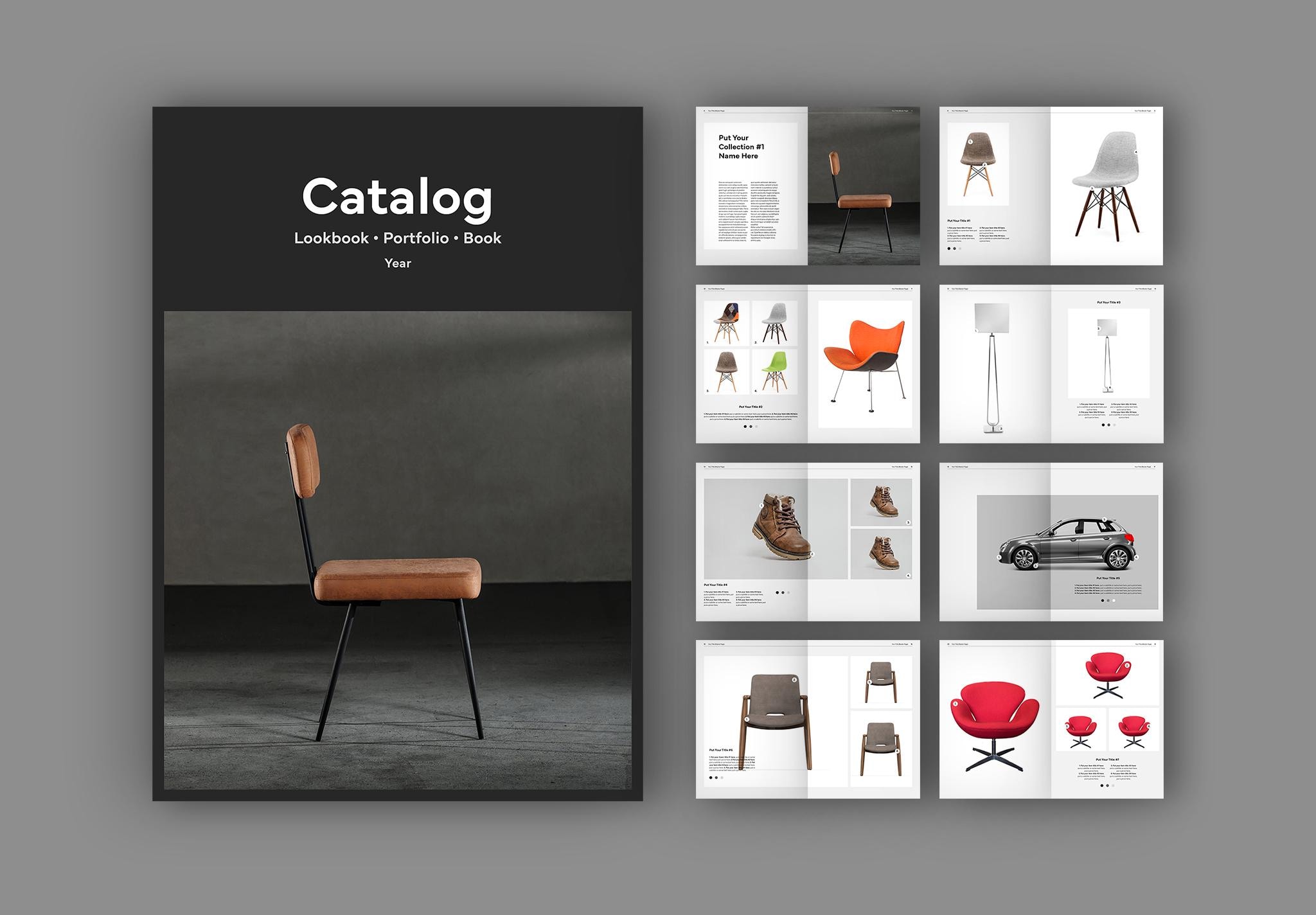 Catalog Brochure Layout | Lookbook Layout Template | Book Layout ...