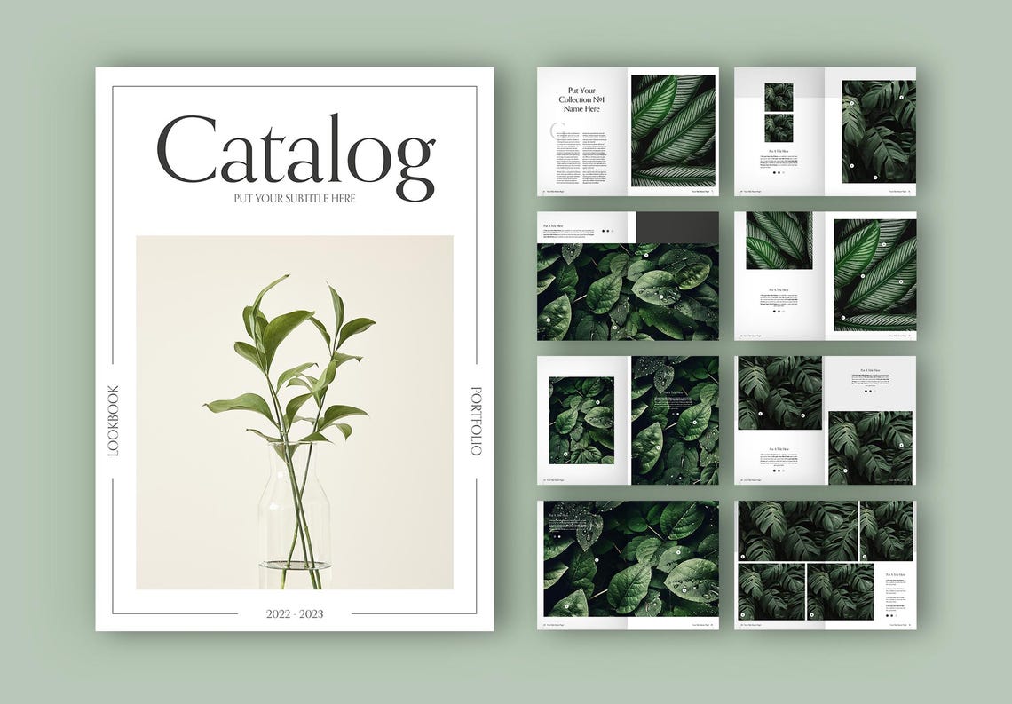 Catalog Layout Template | Lookbook Layout Template | Catalog Brochure ...
