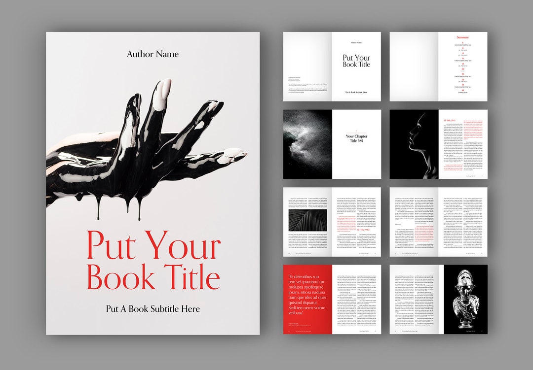 Narrative Book Layout Reading Book Layout Universal Book Layout Print ...