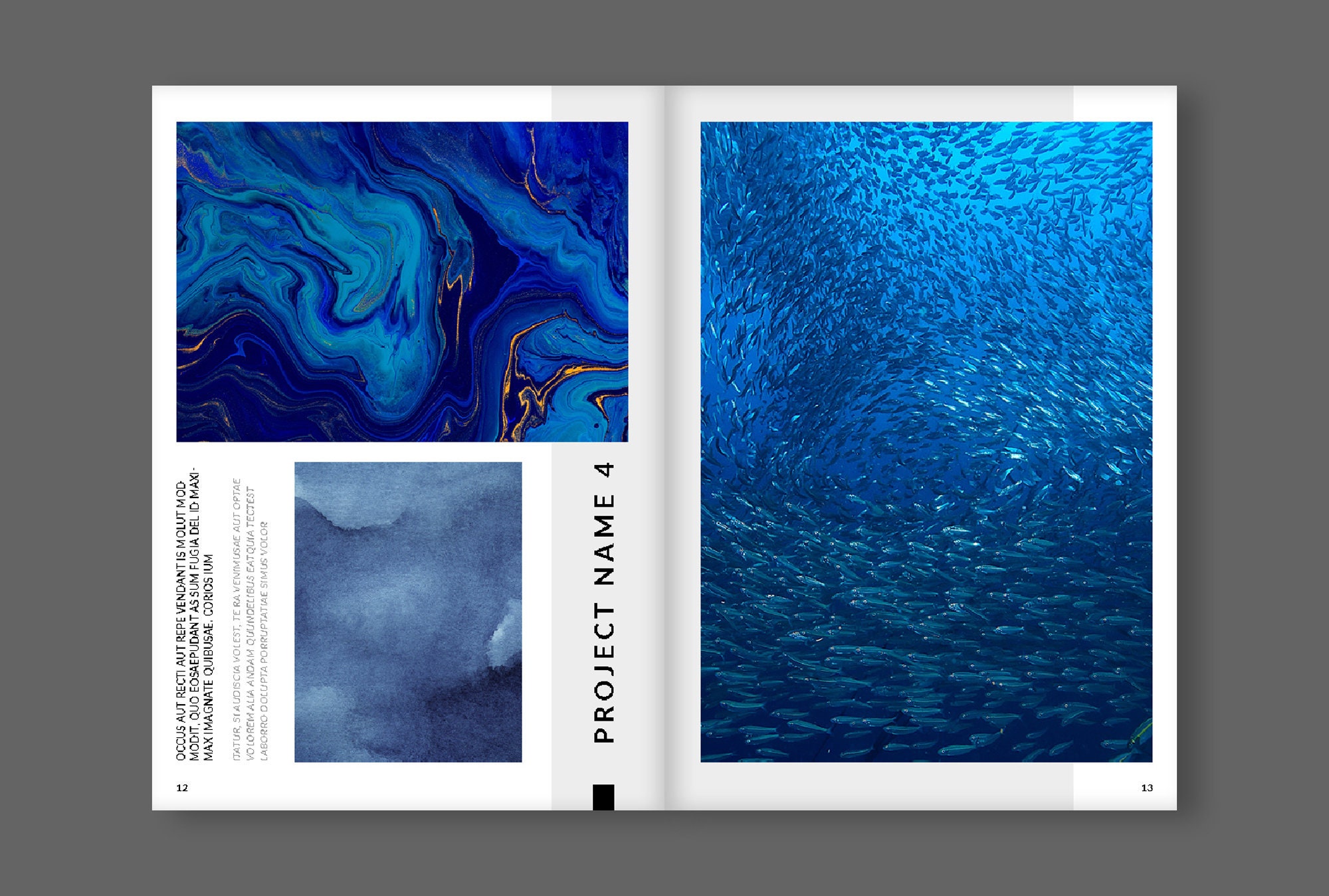 Minimalist Portfolio Layout | Photo Album Book Template | Brochure ...