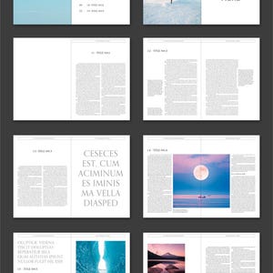 Narrative Book Layout | Simple Book Template | Indesign Template ...