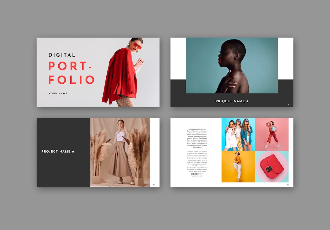 Digital Portfolio Layout - Etsy