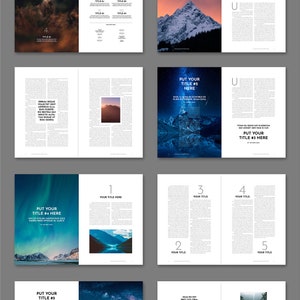 Magazine Layout Template | Magazine Brochure Layout | Print Magazine ...