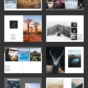 Photography Album Book Template | Photobook Layout | Photography Book ...