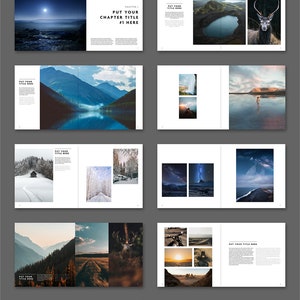Square Photography Book Template | Photobook Layout | Photography Book ...