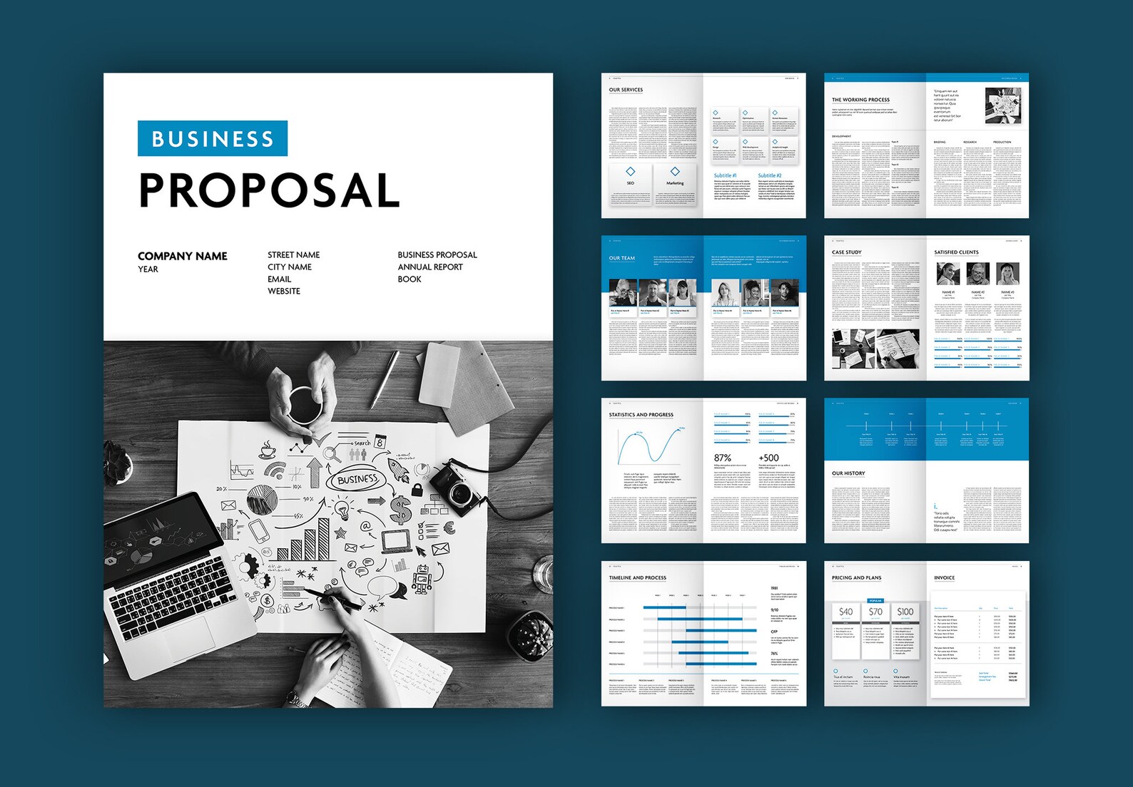 Business Proposal Brochure Layout | Multipurpose Proposal Layout ...