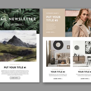 Email Newsletter Layout Template | Email Marketing | Digital Marketing ...