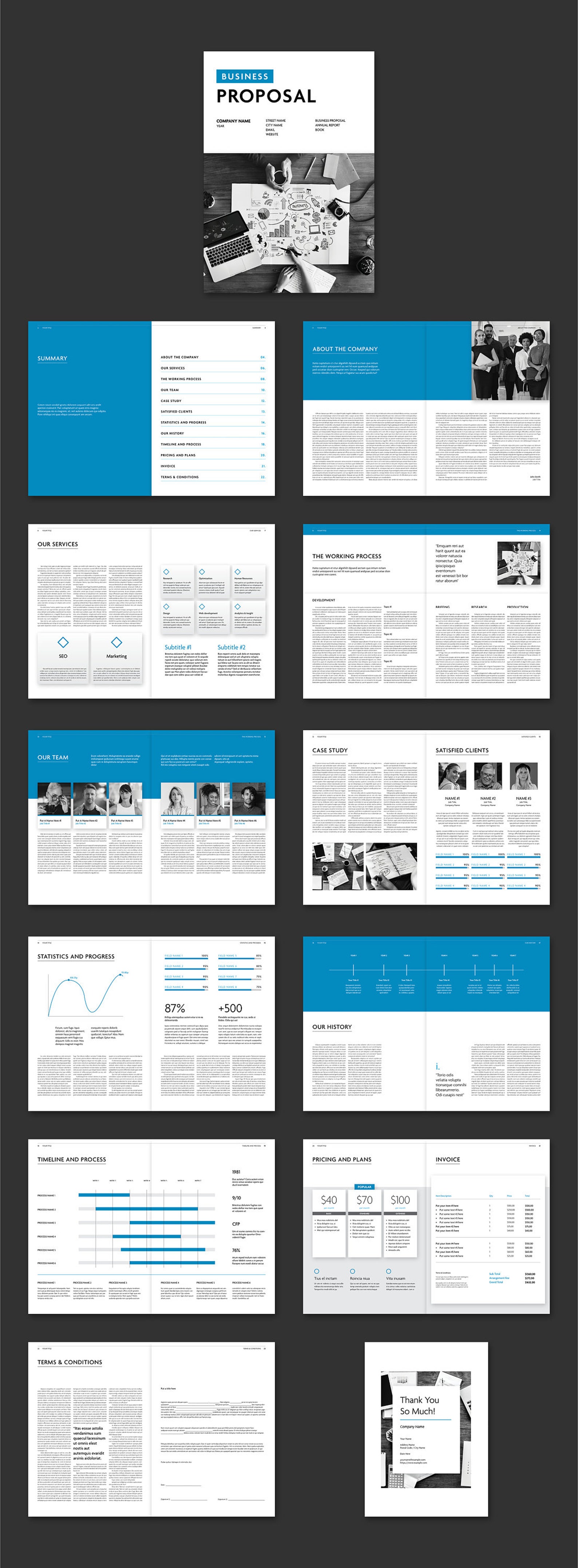 Business Proposal Brochure Layout | Multipurpose Proposal Layout ...