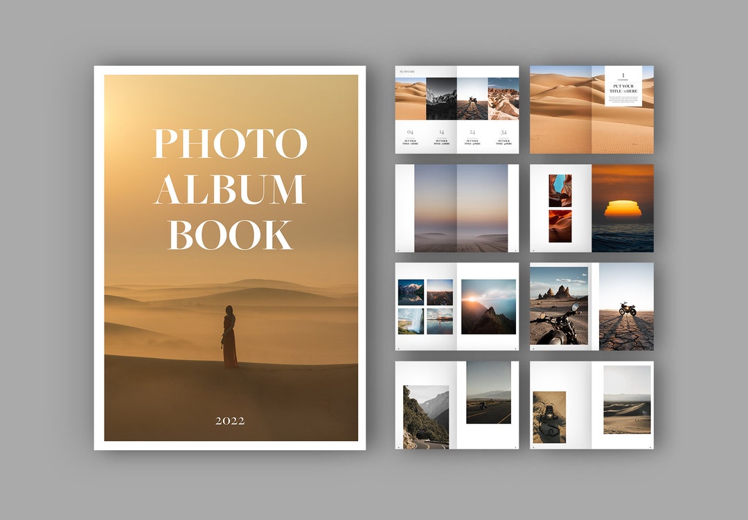 Photo Album Book Layout (A4+US) - Etsy